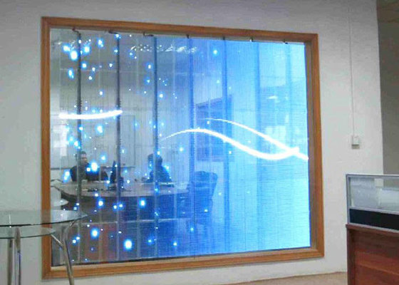 P7.8 Glass Wall LED Screen High Transparency Energy Saving For Window
