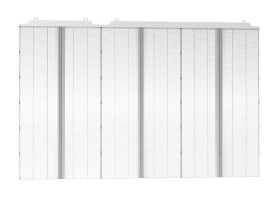 High Refresh RGB Glass Wall LED Screen Pitch 4.8mm With High Transparency