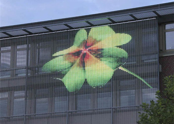 High Brightness LED Display , 85% Transparent Glass LED Screen For Video Display