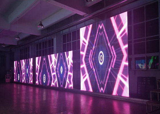 P3.9 Glass Wall LED Screen Light Weight Wide View Angle With 70% Transparency