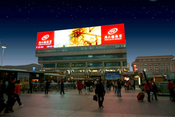 HD P3 Outdoor Advertising LED Billboard , Large LED Video Wall Screen