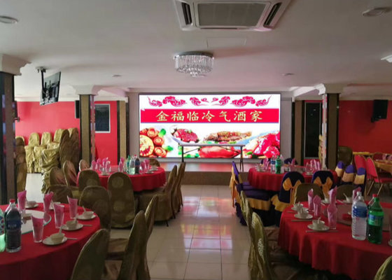 Wall Mounted Indoor Smd Led Display Sceen 2.5mm Pixel Pitch Seamless Front Service