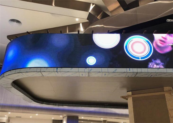 High Brightness Creative LED Screen P2.5 Soft Flexible With Curve Shape Design
