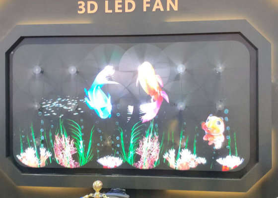 50W Creative LED Screen 100cm Advertising Machine 3D Holographic Led Fan Display
