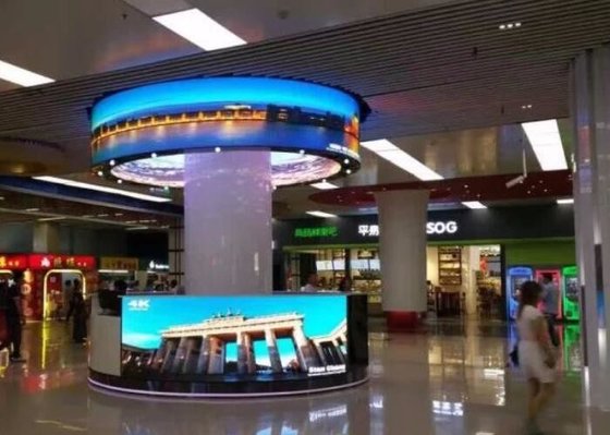 Super Thin Indoor Creative Led Display Flexible P2.5 Soft Module 800 Nits Brightness