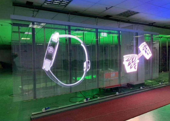 Outdoor P10 Glass Advertising Led Display Screen 85% High Transparency Rate