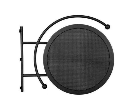 LOGO Trademark Circular Led Screen Display Signs Outdoor Fixed Installation
