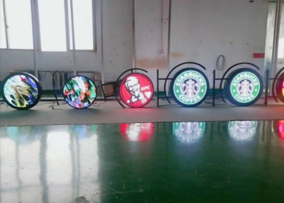 P4.6 P8 Circular Creative LED Screen Store / Bar Advertising With App Control
