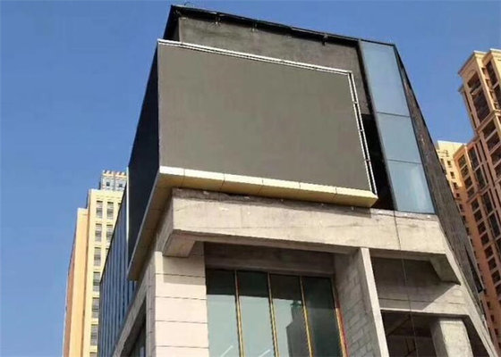 P6 P8 P10 Outdoor Advertising LED Display 5500 Nits With Special Corner Design