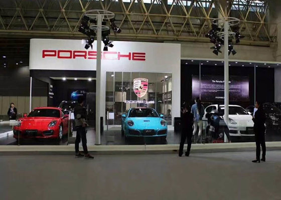 High Transparency Glass Advertising Led Display Screen Light Weight Shopping Mall Usage