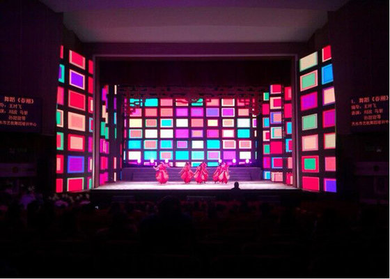 Event Stage Indoor Rental LED Display P3.91 1000 Nits Brightness 16 Bits Grey Level
