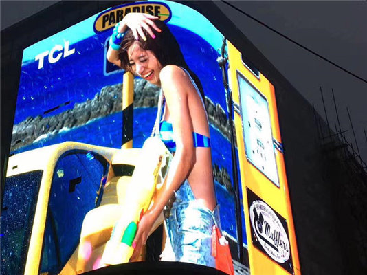 P10 RGB Curved LED Screen High Brightness IP65 For Business Advertising