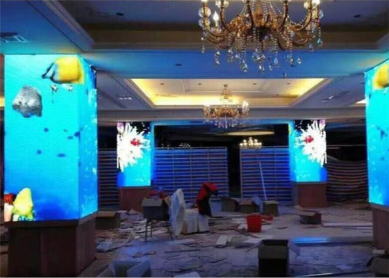 Full Color Creative LED Screen P4 Pillar Video Advertising LED Cube Display