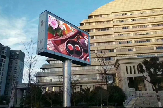 DIP346 RGB Full Color P16 Outdoor LED Display Steel Material For Large Buildings