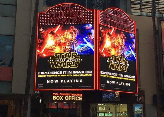 Waterproof Front Service LED Display Wide Viewing Angle For Theatres