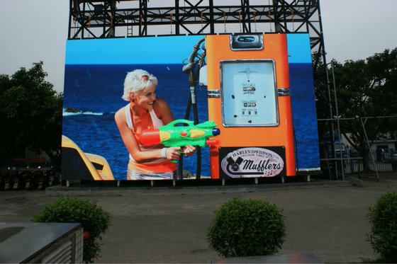 P10 Outdoor Full Color LED Display , IP65 Waterproof LED Video Wall Screen