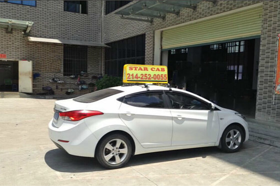 PH5mm Taxi Top LED Display , Double Face LED Display With 192*64 Pixels Resolution