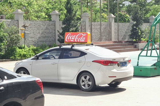 5mm Pixel Pitch Creative LED Screen Taxi Roof Double Sided LED Display 3G/4G Control