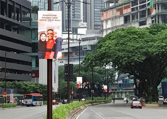 Smart City Street LED Display , P6 Outdoor LED Screen With Refresh 1920hz