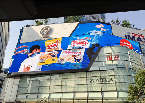 High Brightness P10 Curved LED Display Screen With Curved Cabinet Design