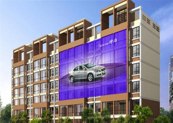 Front Service LED Curtain Display High Transparency Width Customized For Flow Shows