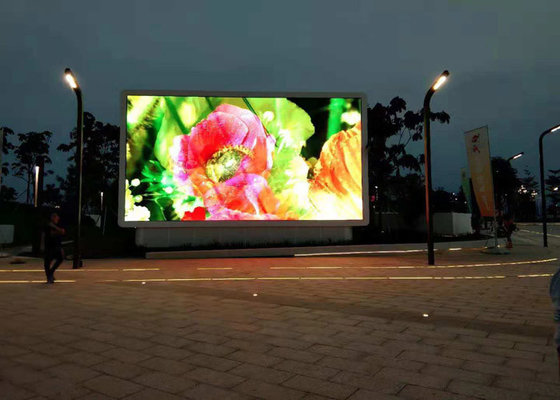 Full Color P10 Outdoor Fixed LED Display IP67 Waterproof For Video Advertising