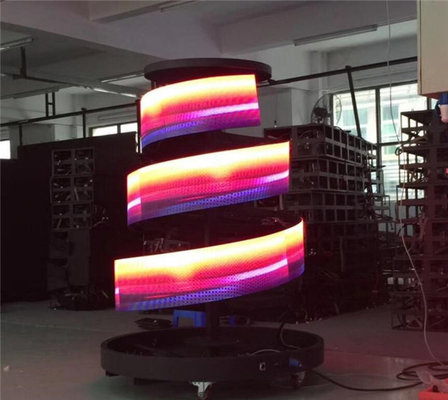 Super Thin Indoor Creative Led Display Flexible P2.5 Soft Module 800 Nits Brightness