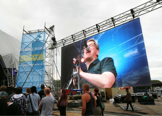 Lightweight Outdoor Stage Led Display HD 4.81mm Pixel Pitch With Vivid Display Effect
