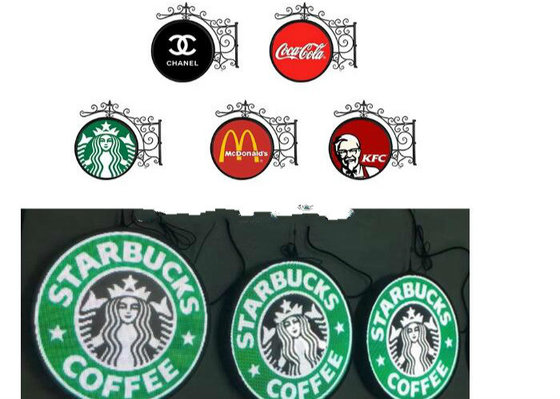 WIFI Control Panel Led Display , Double Sided Logo Round Led Screen 600mm*600mm