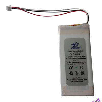 Polymer Li-ion Battery Pack 3.7V 1300mAh -Un Approved (NDGR)