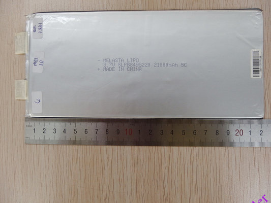 3.7V 21Ah 5C high drain Electric car lithium ion polymer battery ( 77.7Wh, 105A drain)