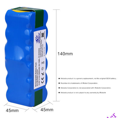 14.8V 6400mAh Li-ion Batteries for Irobot Vacuum Cleaner Roomba 500 600 700 800 Series