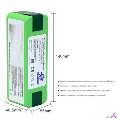 14.4V iRobot Roomba 500, 600, 700, 800 Replacement Battery, Super Large capacity, Ultra-long life, Japanese Brand Cell