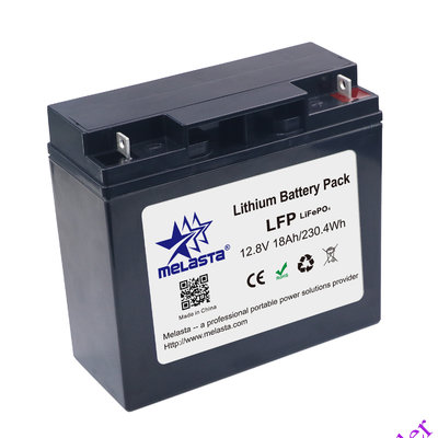 12.8V 18Ah LiFePo4 battery pack for AGM lead acid battery replacement