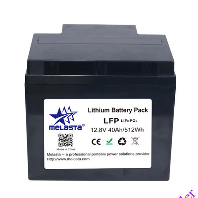 LiFePo4 rechargeable battery pack 12.8V 40Ah replacement of lead acid battery