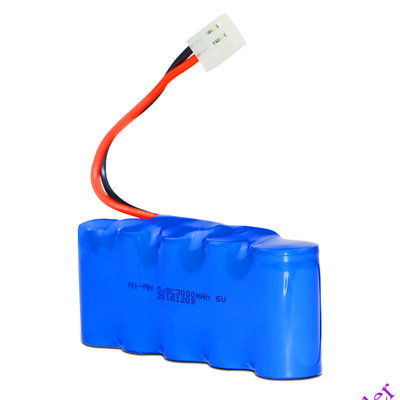 5S1P 6V SC 3000mAh NiMh rechargeable battery pack with connector
