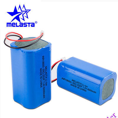 Melasta brand 18650 lithium cells 2S2P 7.4V 6000mAh 30A Li-ion Rechargeable Battery for solar street light