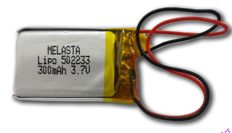 Melasta Customized 300mAh  Li-Po Rechargeable Battery Pack for emergency light (LP502233)