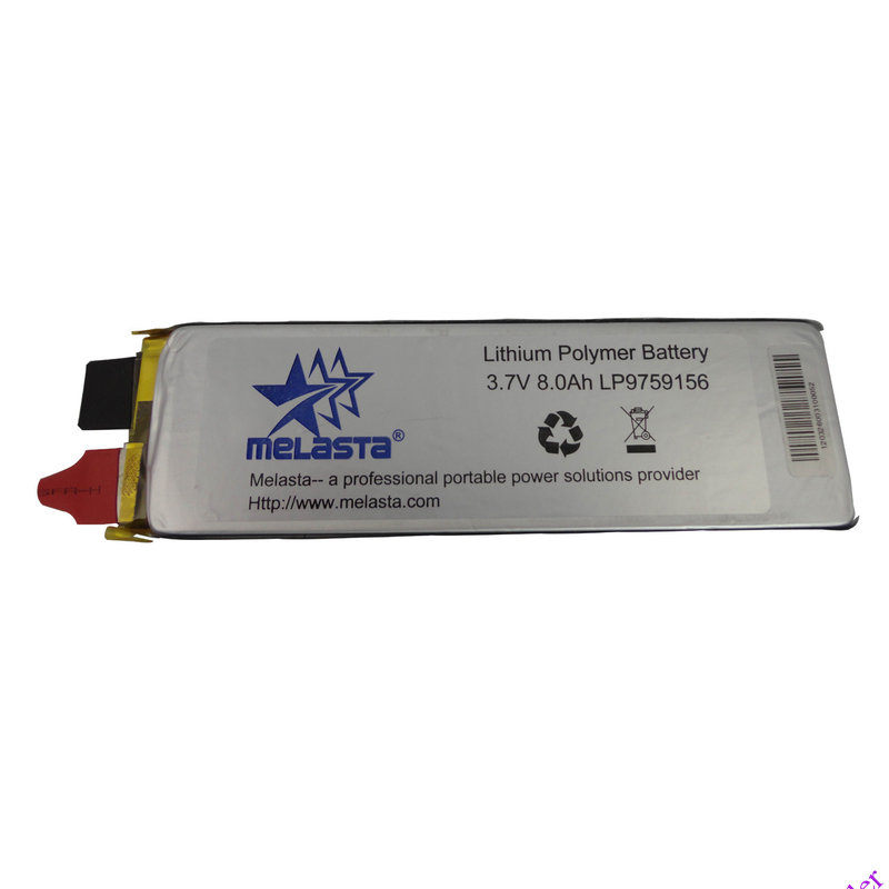 Célula de Bateria Recarregável de Lipo de Alta Taxa Melasta 3.7V 8000mAh 30c