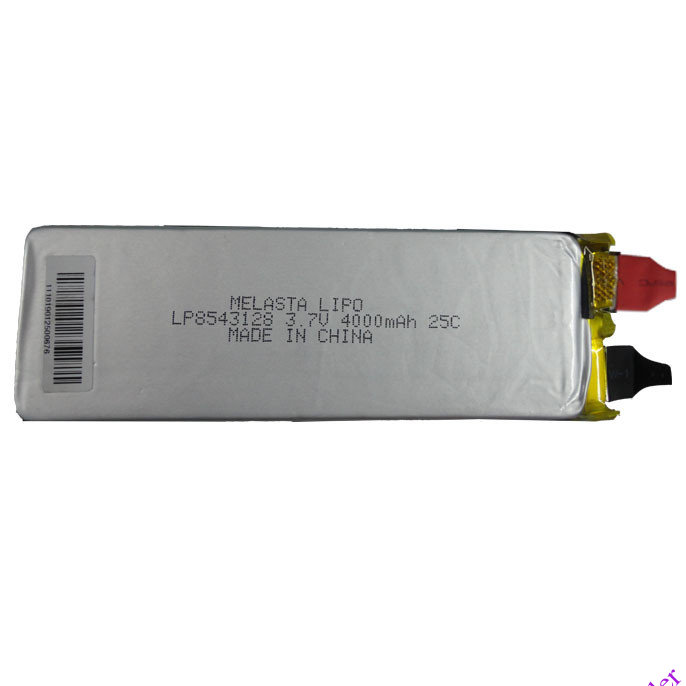 3.7V High power Li-Po battery Cell ( LP8543128-4Ah, 14.8Wh,  25C 100A Rate)