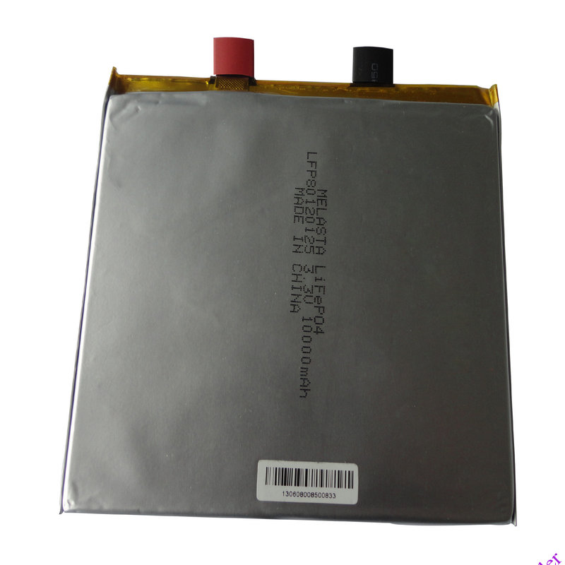 Customized 33Wh 10A rate Prismatic Polymer LiFePO4 Battery Cell for solar LED lamps