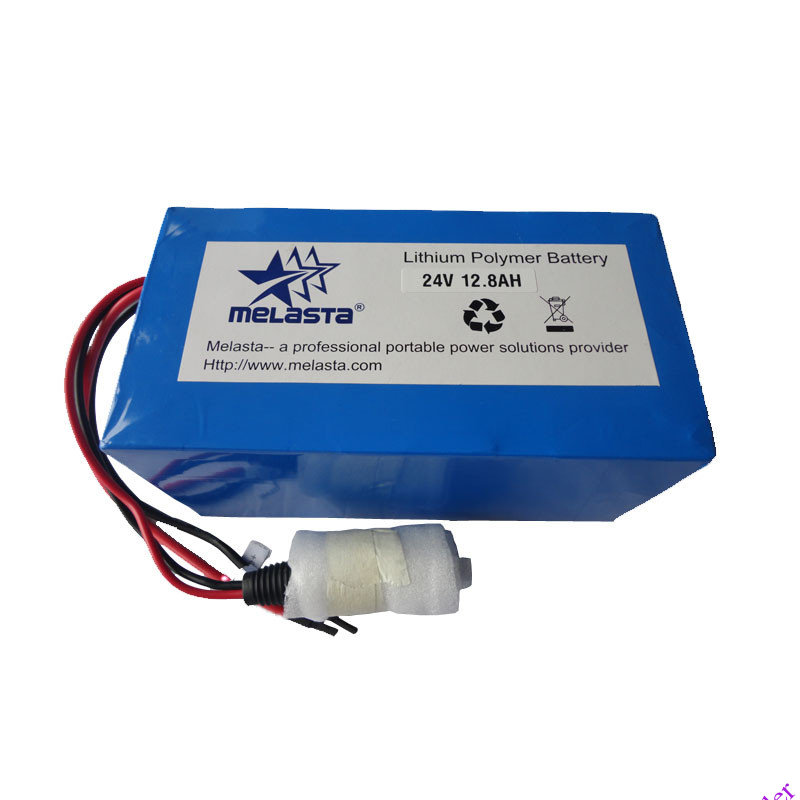 24V 12.8ah LiPo Battery Pack E-Bike Battery with PCM Melasta CE (LP5970135-7S2P)