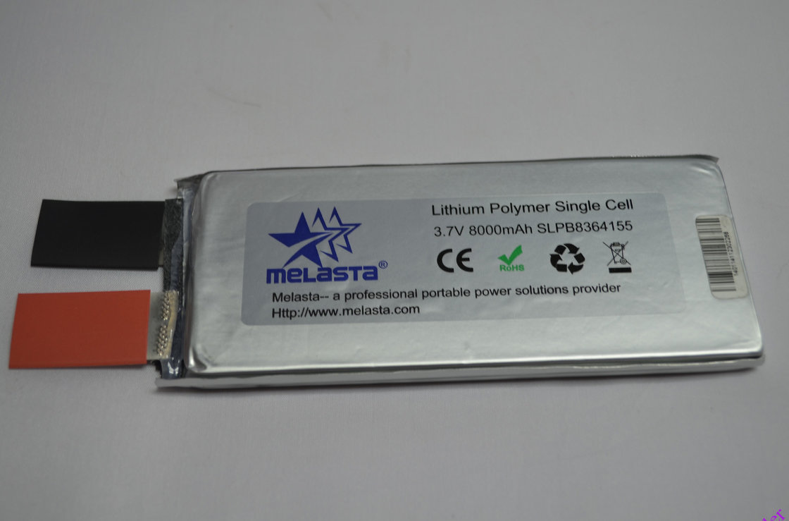 3.7V (29.6 Wh, 160A 20C rate) High Power Lithium ion Polymer battery cell