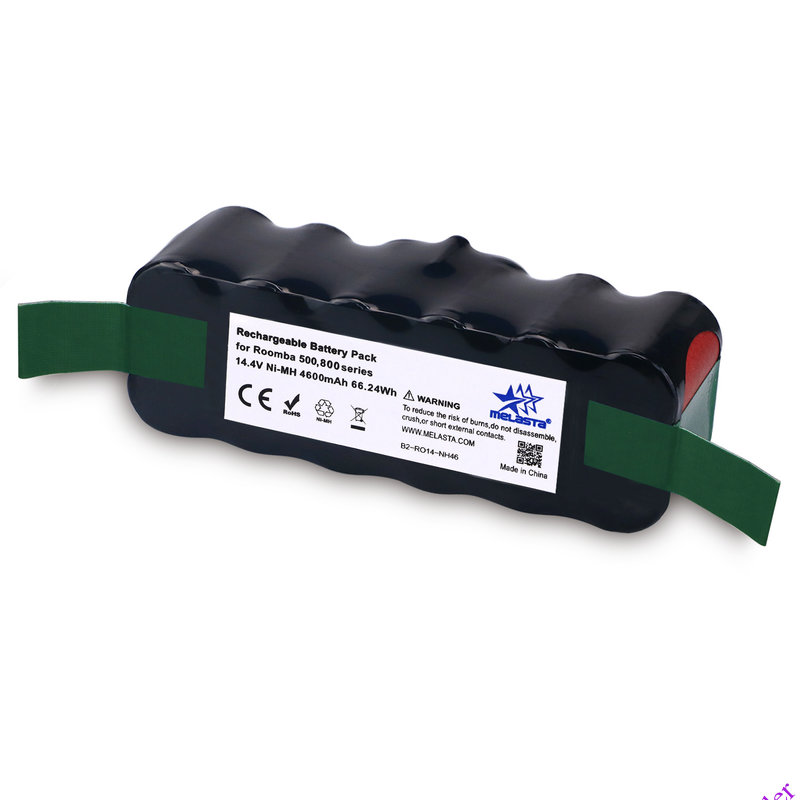 Melasta High Capacity 4600mAh 14.4v NI-MH Vacuum battery for iRobot Roomba R3 500 600 700 800 Series 510 530 531 532 620