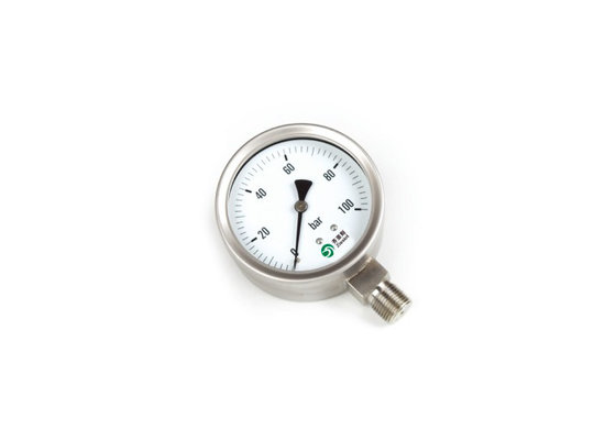 High Reliable Stainless Steel Pressure Gauge Shock - Proof For Food Machine