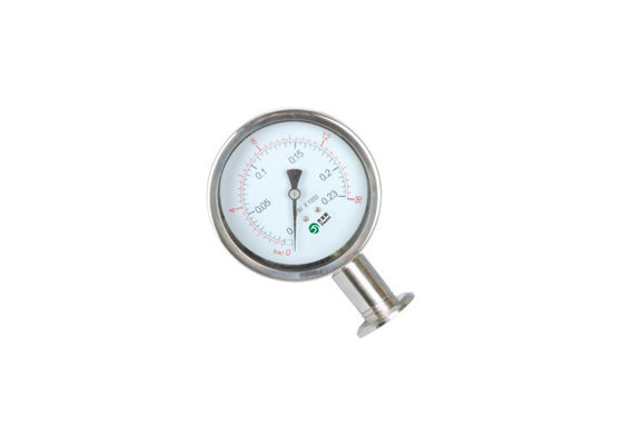 Tri - Clamp Stainless Steel Pressure Gauge Food Grade Argon Arc Welding