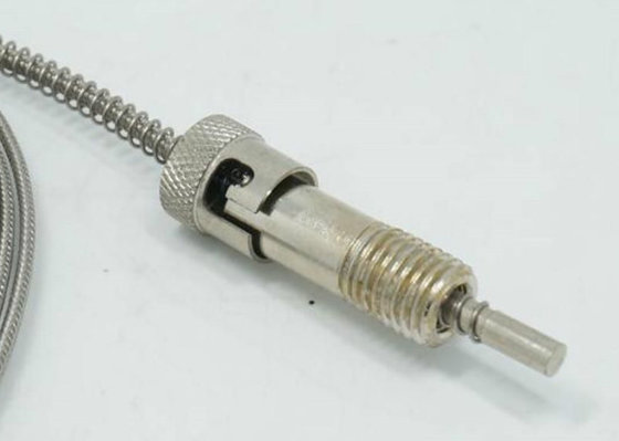 Metal Shield K Type Thermocouple , 5mm Diameter Spring Loaded Thermocouple