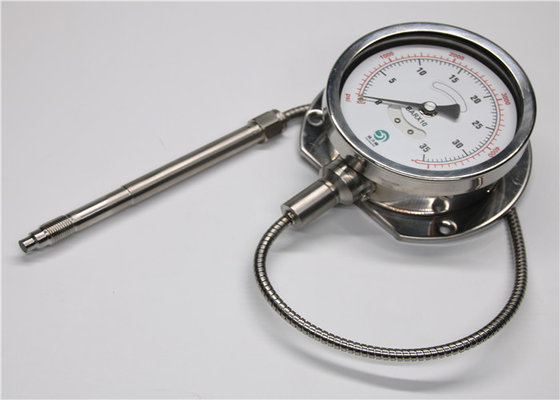 Stainless Steel Melt Pressure Gauge Flexible Type Mechanical Design