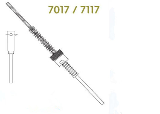 Thread Spring Thermocouple or RTD  7017 / 7117  Series Temperature Sensor