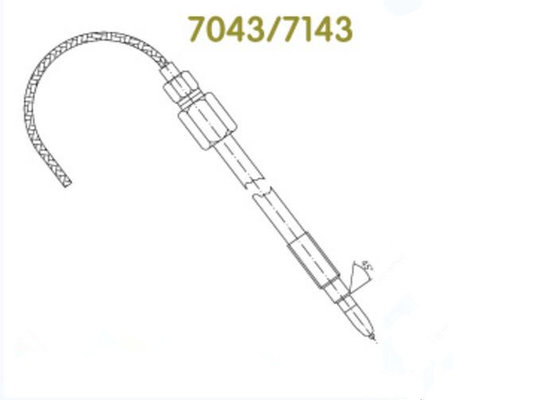 Melt Fluid Temperature Sensor For Extruders Temperature Measurement